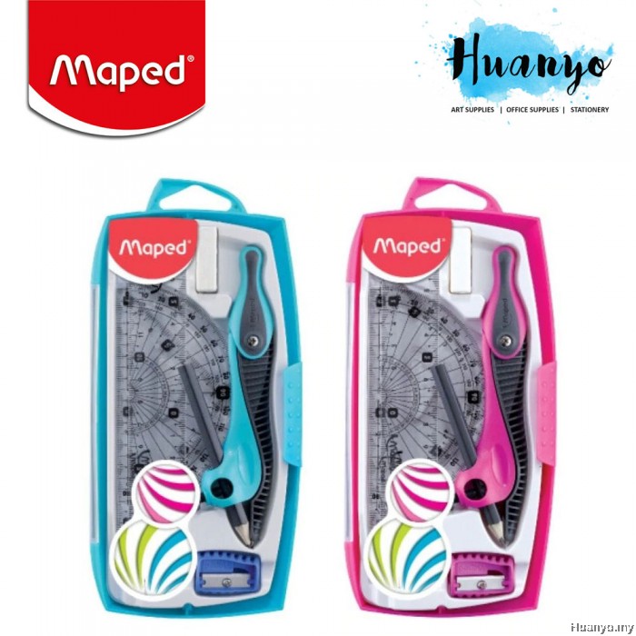 Maped Geometry Math Set (Blue/ Pink)