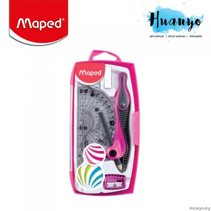 Maped Geometry Math Set (Blue/ Pink)