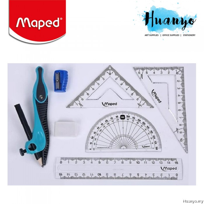 Maped Geometry Math Set (Blue/ Pink)