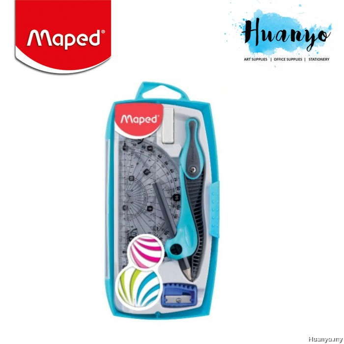 Maped Geometry Math Set (Blue/ Pink)