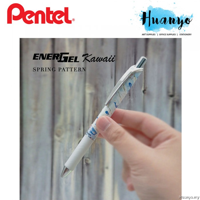 Energel Kawaii +4 Retractable Gel Roller Pen 0.5MM, Blue Ink (Limited ...