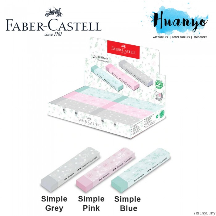 Faber-Castell Be Bright / Be Simple Dust-Free Eraser (Per Pcs)