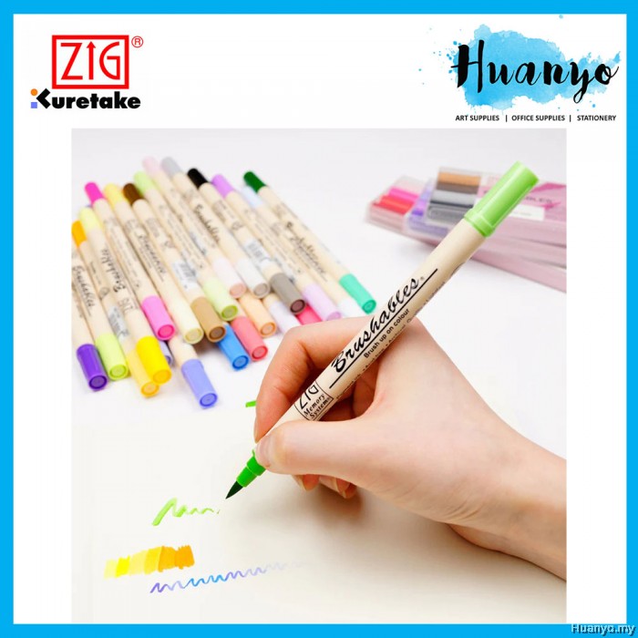 Kuretake Zig Memory System Brushables Twin Head Two-Tone Brush Pen