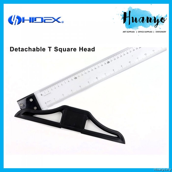 Hidex Clear Plastic Acrylic T Square Ruler With Detachable Head(105cm ...