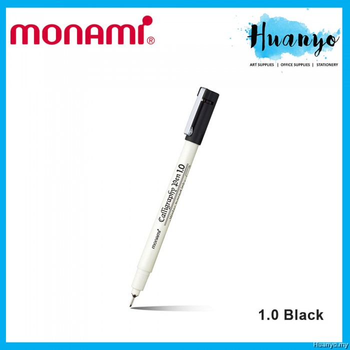 Monami Calligraphy Khat Arabic Jawi Pen (Flat/Chisel Tip - 1.0MM, 2.0MM ...