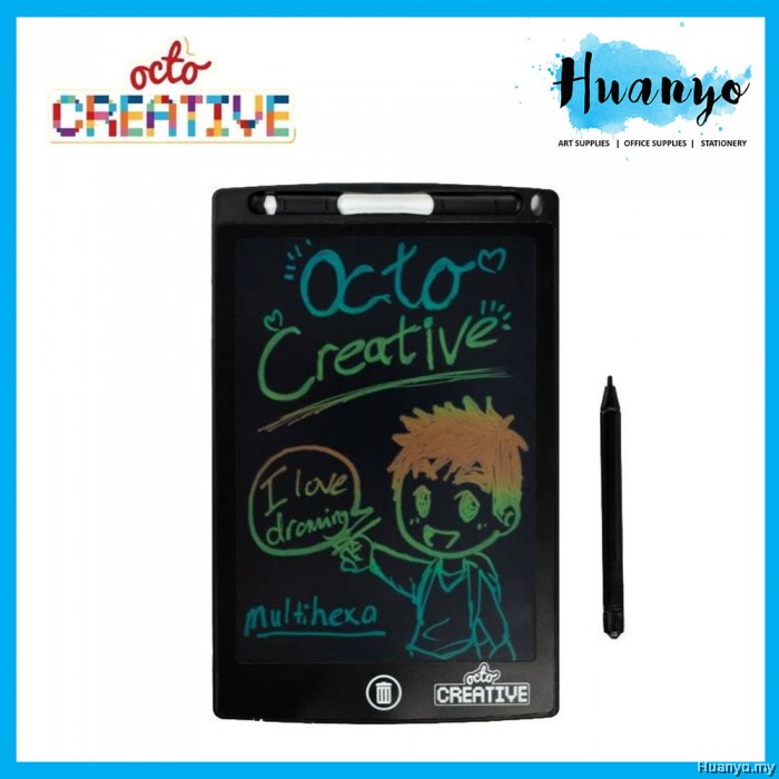 Octo Creative Multicolour LCD Writing Drawing Pad (8.5 Inch)