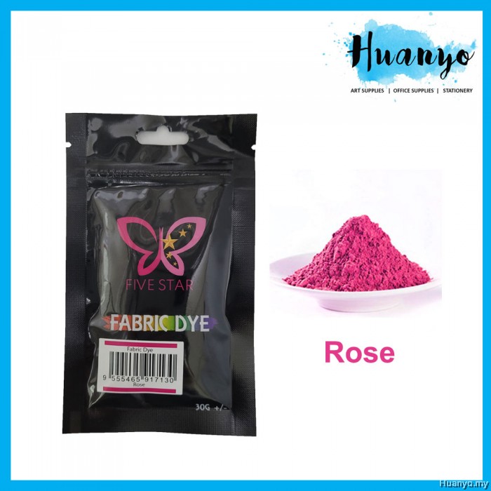 Five Star Fabric Colour Dye Powder (30 Gram Per Pack)