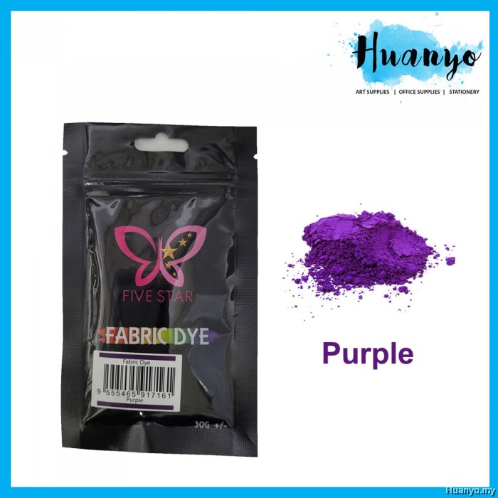 Five Star Fabric Colour Dye Powder (30 Gram Per Pack)
