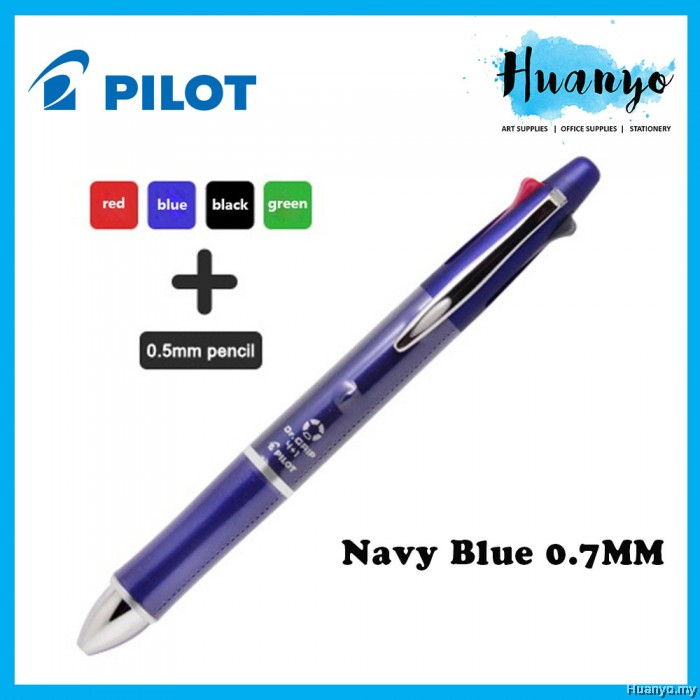 Pilot Dr. Grip 4+1 4 Color Ballpoint Multi Pen Ball Pen + 0.5 mm ...