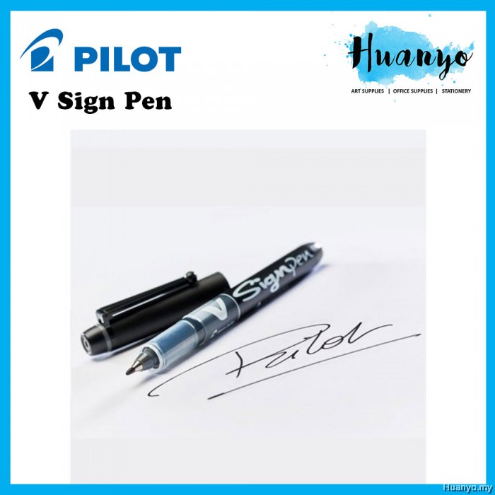 Pilot V Signature Sign Pen 2.0MM (Black/Blue/Red Ink)
