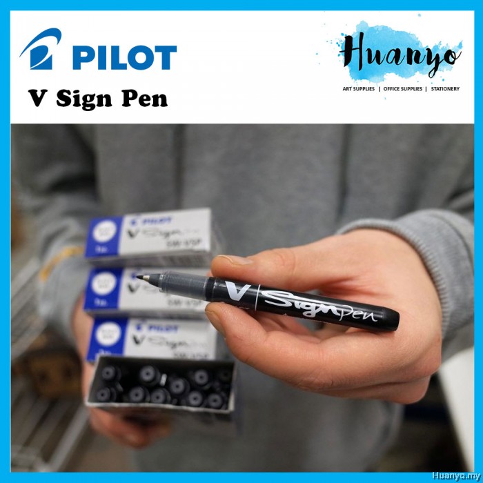 Pilot V Signature Sign Pen 2.0MM (Black/Blue/Red Ink)