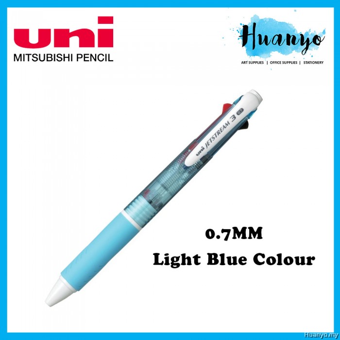 UNI Jetstream 3 Colour in 1 Multi Ink Ball Pen (0.5/0.7mm)