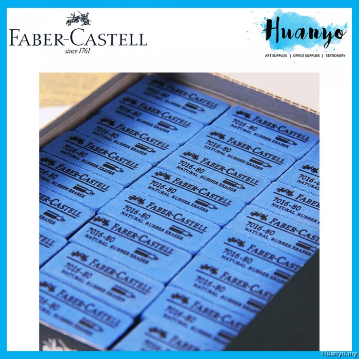 Faber-Castell Natural Latex Free Colour Pencil & Pen Ink Rubber Sand ...