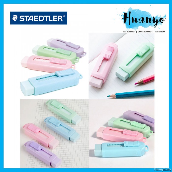 Staedtler PVC-Free Eraser With Sliding Plastic Sleeve / Eraser Refill ...