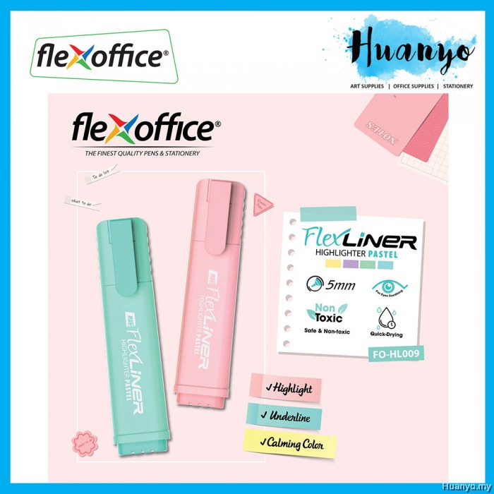 Flexoffice Halo Big Highlighter / Flexliner Highlighter Pastel per Pcs ...