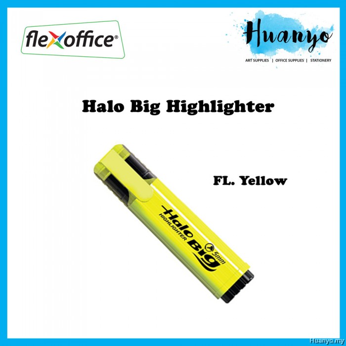 Flexoffice Halo Big Highlighter / Flexliner Highlighter Pastel per Pcs/Box FO-HL02/FO-HL009