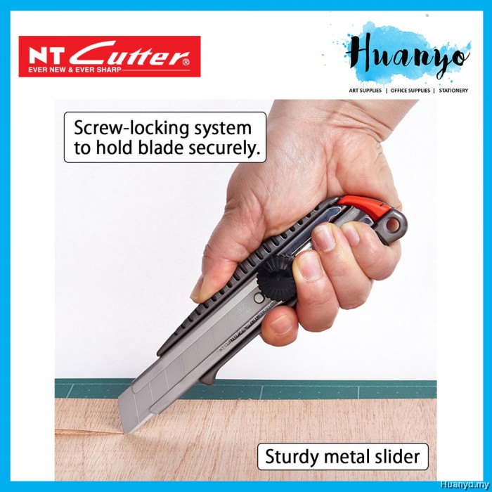 NT Cutter L-500P/L-500GP Cutter Knife Screw-Locking-System Durable ...