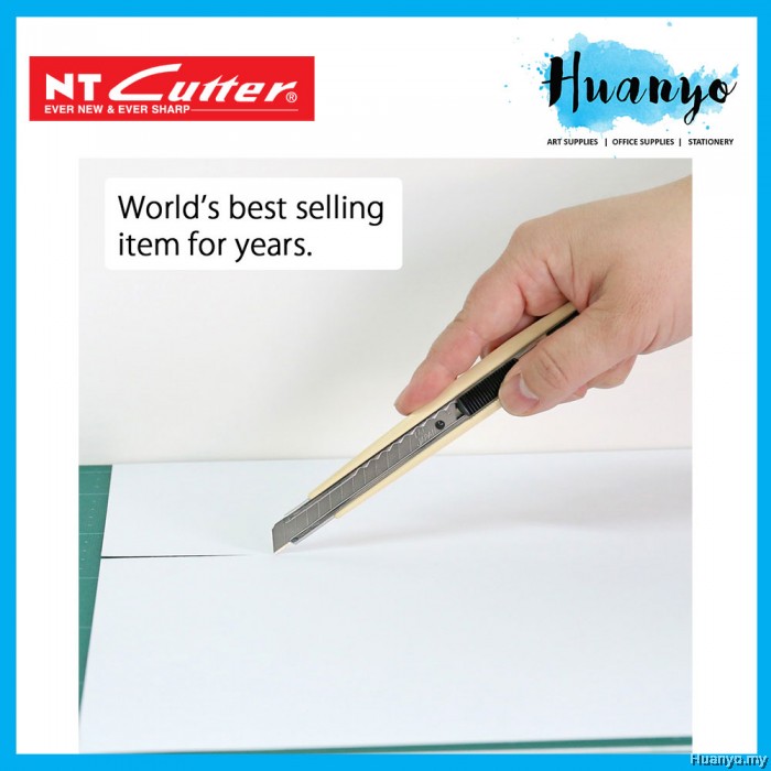 NT Cutter Knife A-300P Ivory White (Made in Japan)