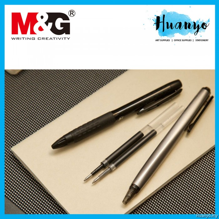 M&G Retractable Gel Pen Silver 0.7MM AGPH3774 (Teacher Day's Gift)
