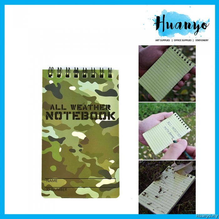 All Weather Note Book Water Resistant Paper A6 Size 48 Sheets (For ...