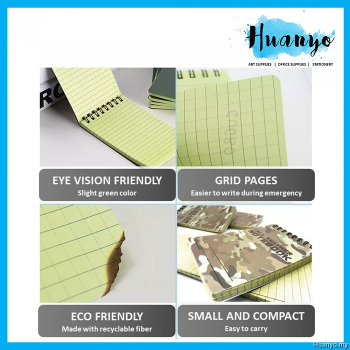 All Weather Note Book Water Resistant Paper A6 Size 48 Sheets (For ...