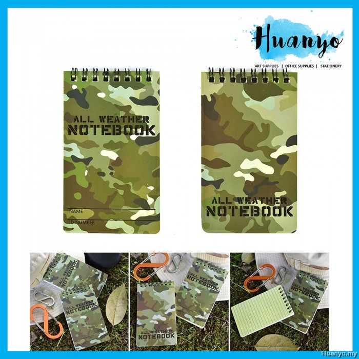 All Weather Note Book Water Resistant Paper A6 Size 48 Sheets (For ...