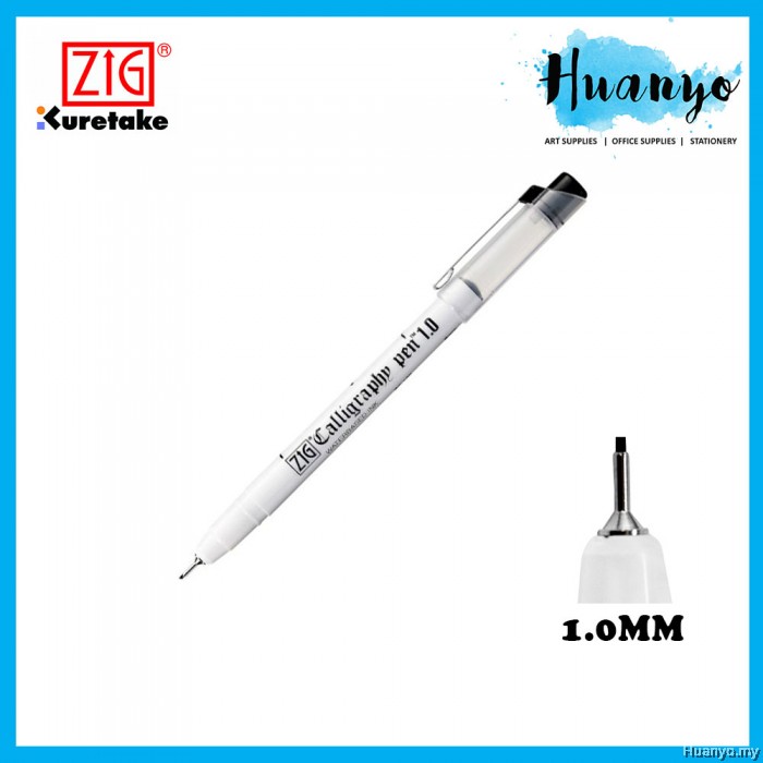 ZIG Calligraphy Khat Arabic Jawi Pen (Flat/Chisel Tip - 1.0MM, 2.0MM, 3 ...