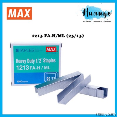Max Heavy Duty Staples Bullet No. 1210 23/10, 1213 23/13, 1217 23/17