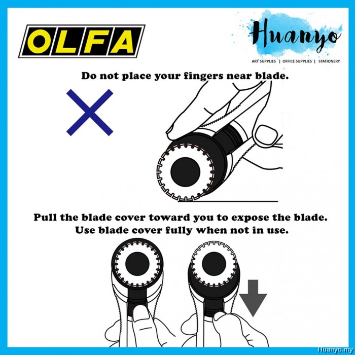 Olfa PRC-3/C Perforation Cutter for Hobby Craft & Utility 28MM