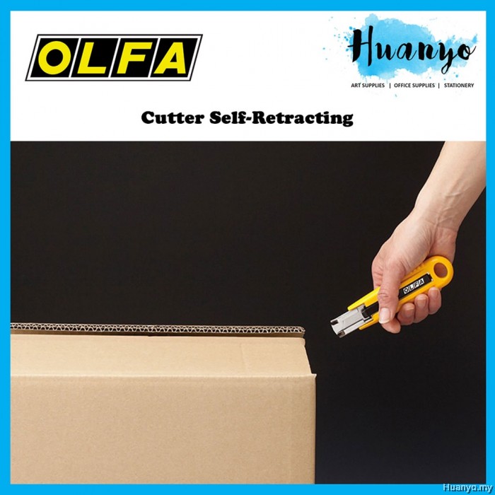 OLFA Self-Retracting Safety Cutter Knife Blade Carton Opener Bonus ...