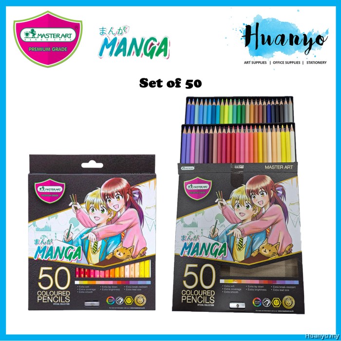 Master Art Manga Special Collection Colour/Coloured Pencils (Set of 12 ...