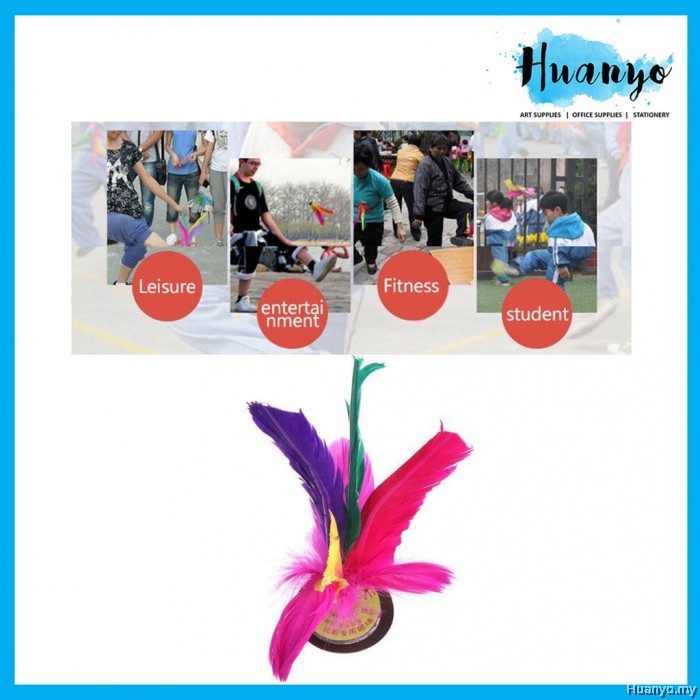 Chinese Jianzi Kicking Shuttlecock Colorful Chicken Feather For Sports ...