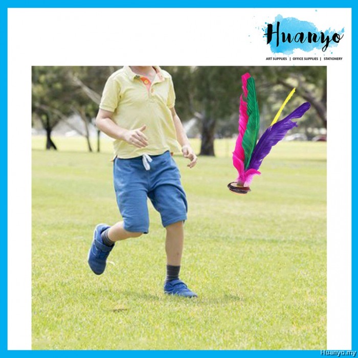 Chinese Jianzi Kicking Shuttlecock Colorful Chicken Feather For Sports ...