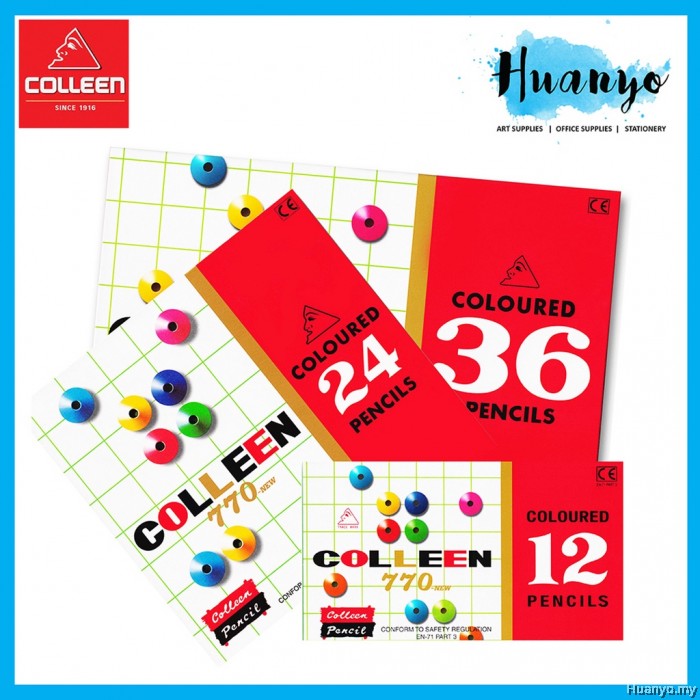 Colleen 770 Round Shaped Colour Pencil (Set of 12 / 24 / 36)