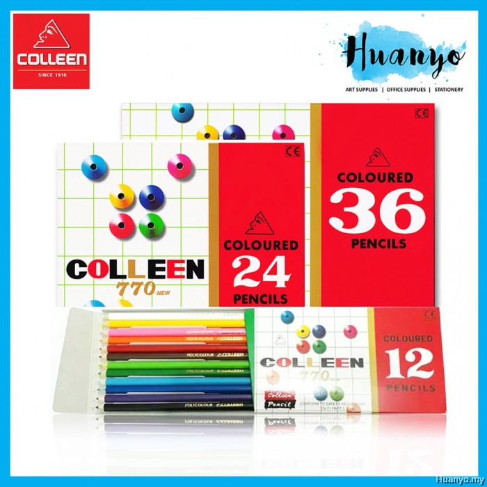 Colleen 770 Round Shaped Colour Pencil (Set of 12 / 24 / 36)