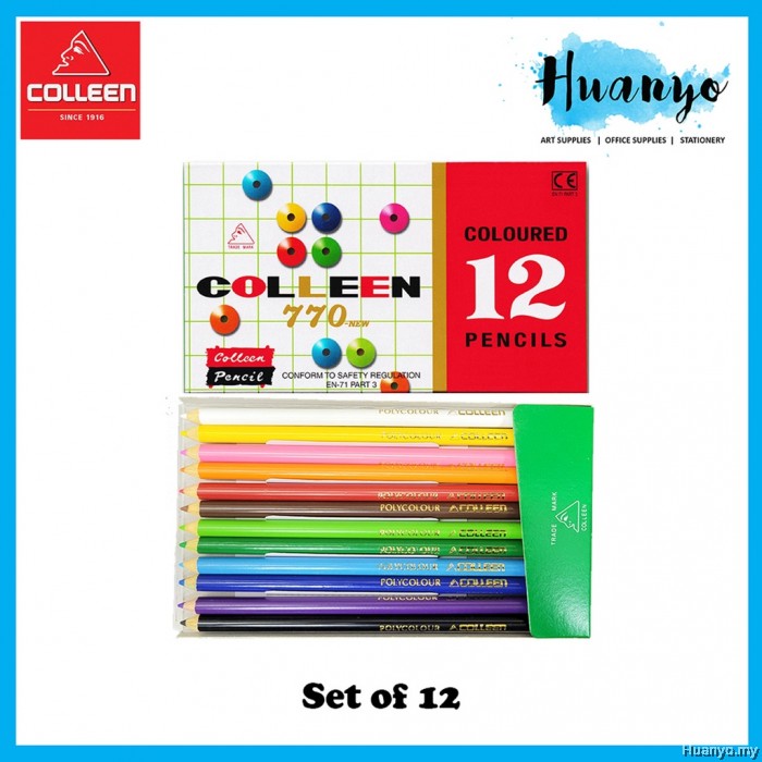 Colleen 770 Round Shaped Colour Pencil (Set of 12 / 24 / 36)