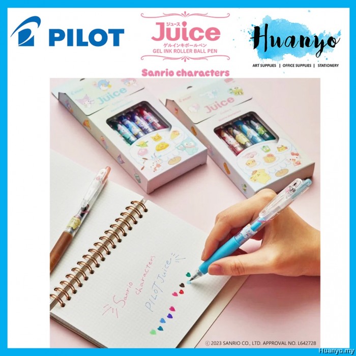 [Limited Edition] Pilot Juice 5 Sanrio Characters Retractable Gel Pen ...