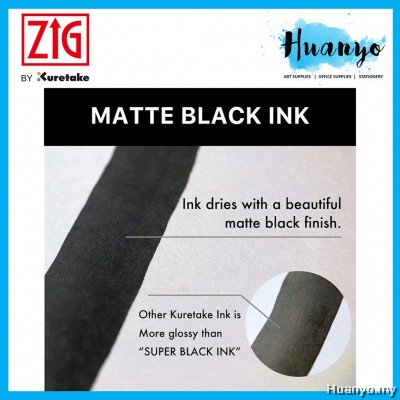 Kuretake ZIG Super Black Ink 60 Pigment For Cartoonist Manga Comic 60ML