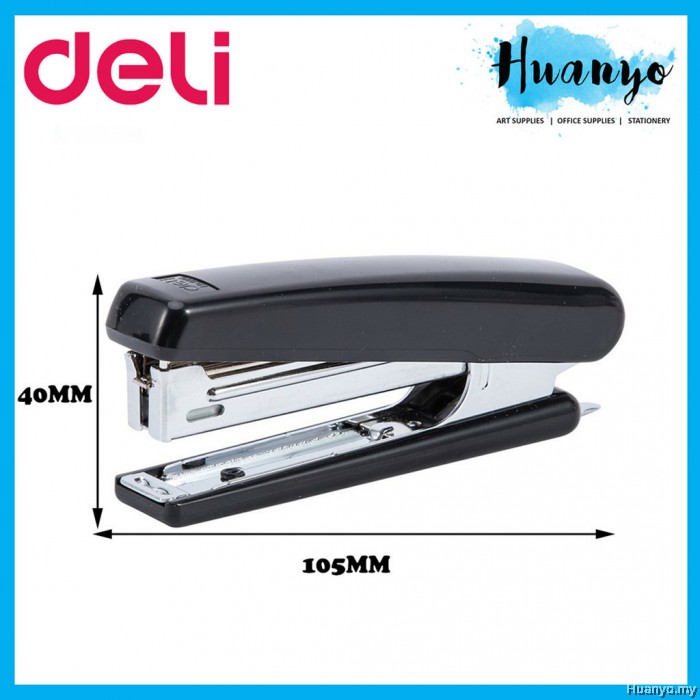 Deli Office Series Stapler (Using No.10 Staples Refill) (Black / Blue ...