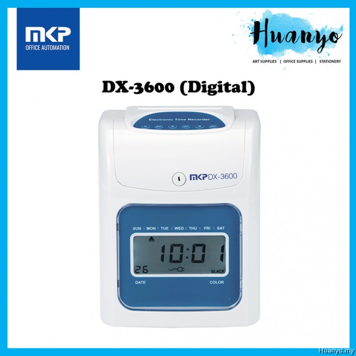 MKP Electronic Time Recorder / Punch Card Machine (AX-3600 Analog / DX ...