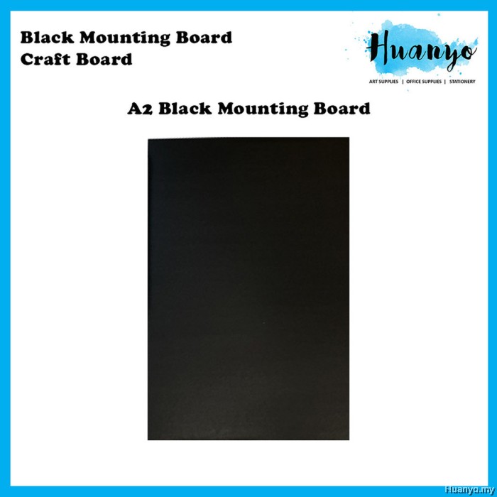 Kraft Craft Board / Black Mounting Board (A2 / A2+ 20 Inch X 30 Inch ...