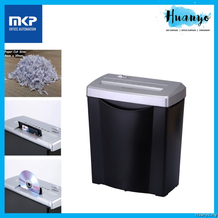 MKP SHP-S6 Paper Shredder with Wastebasket (Cross Cut, Shredder Machine ...