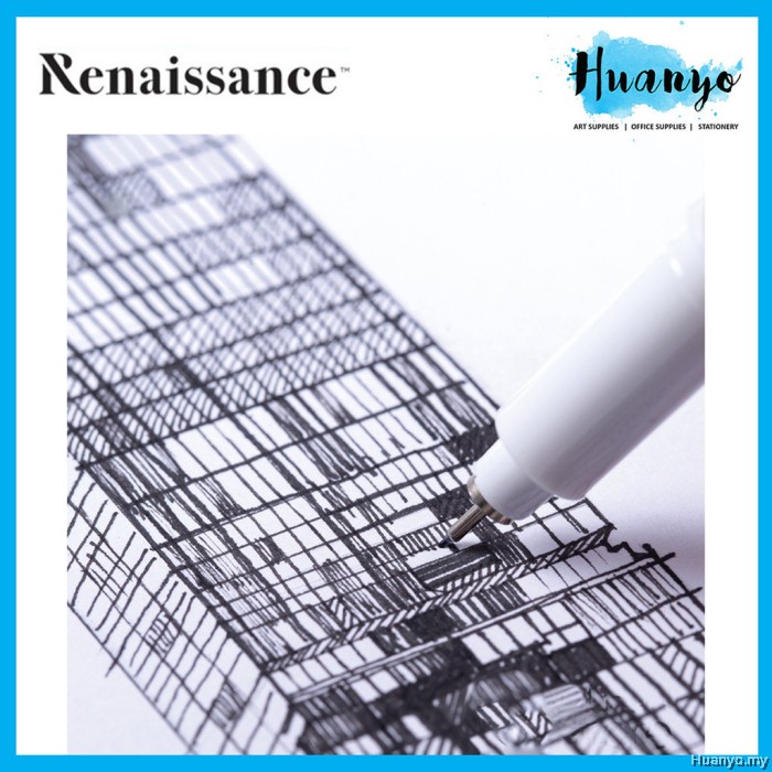 Renaissance Micro Scale Technical Drawing Sketch Pen Black Wallet Set ...