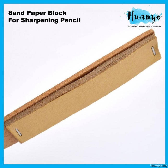 Sand Paper Block for Art Sketch Pencil, Charcoal Sharpening, Sketching ...
