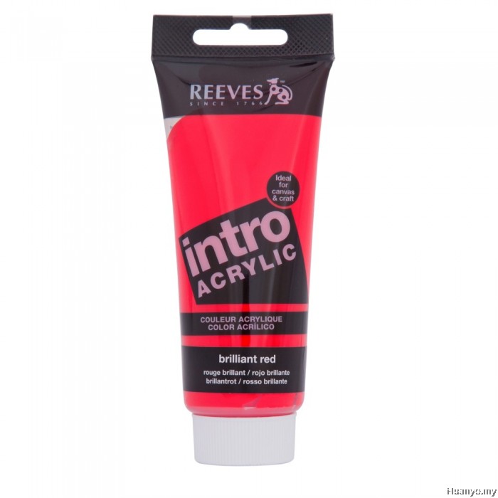 Reeves Intro Acrylic Colour 120ML (Brilliant Red)