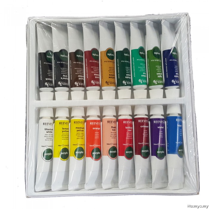 Reeves Acrylic Colour Paint Set of 18