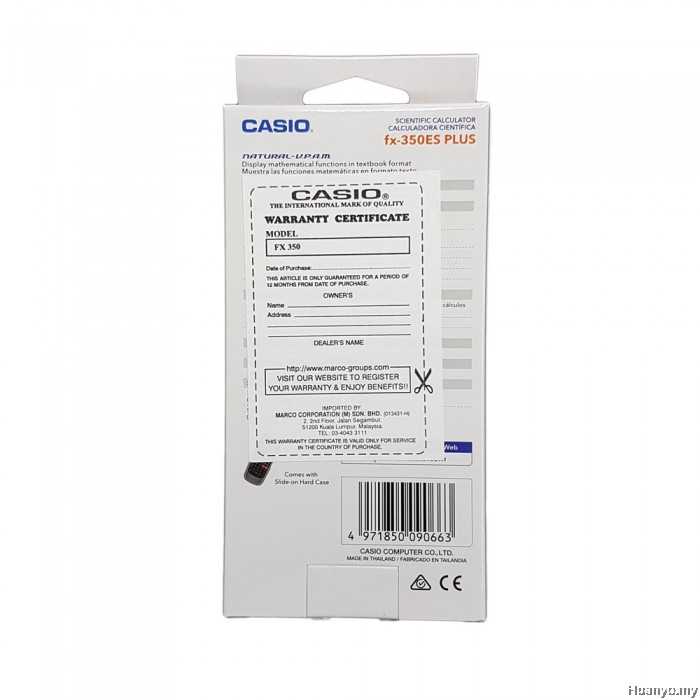 Casio Scientific Calculator FX-350ES Plus