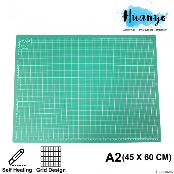 Apex Self Healing Grid Layout Cutting Mat A2 45 X 60CM (3MM Thickness)