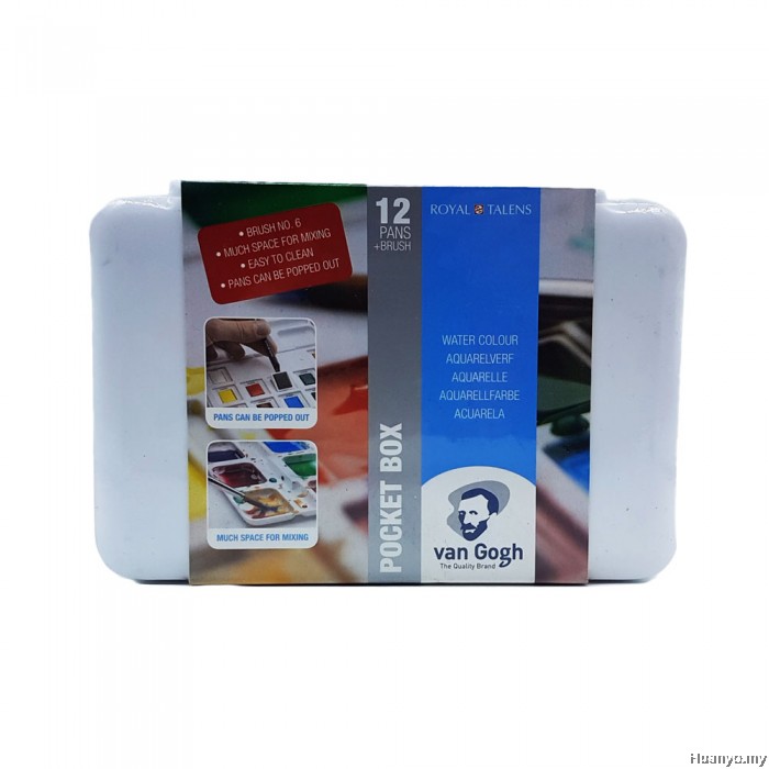 Van Gogh 12 Pan Watercolour Pocket Box