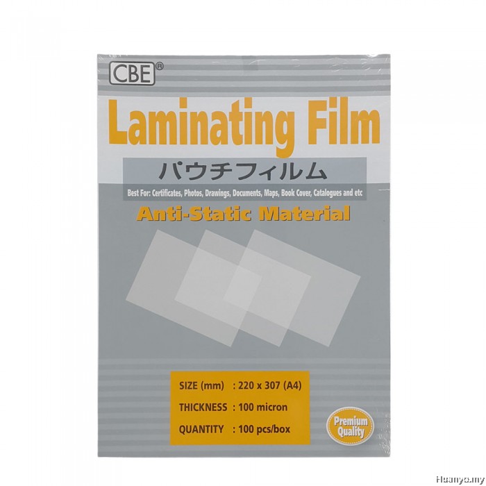 CBE Laminate Laminating Film A4 Paper cbe-laminate-laminating-film-a4-paper